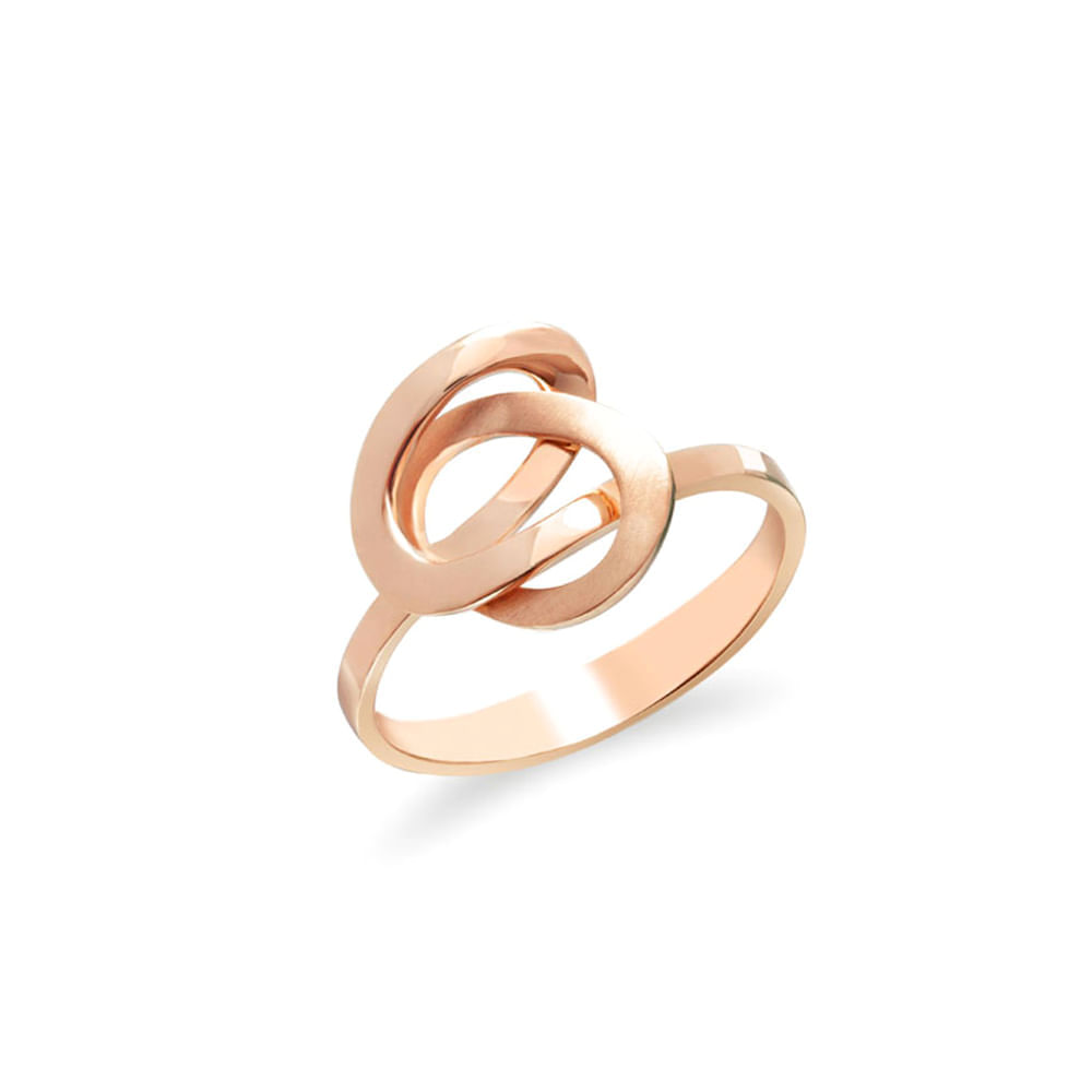 Anel Elos P em Ouro Rosé 18k | Joias com Design Exclusivo | Maxior